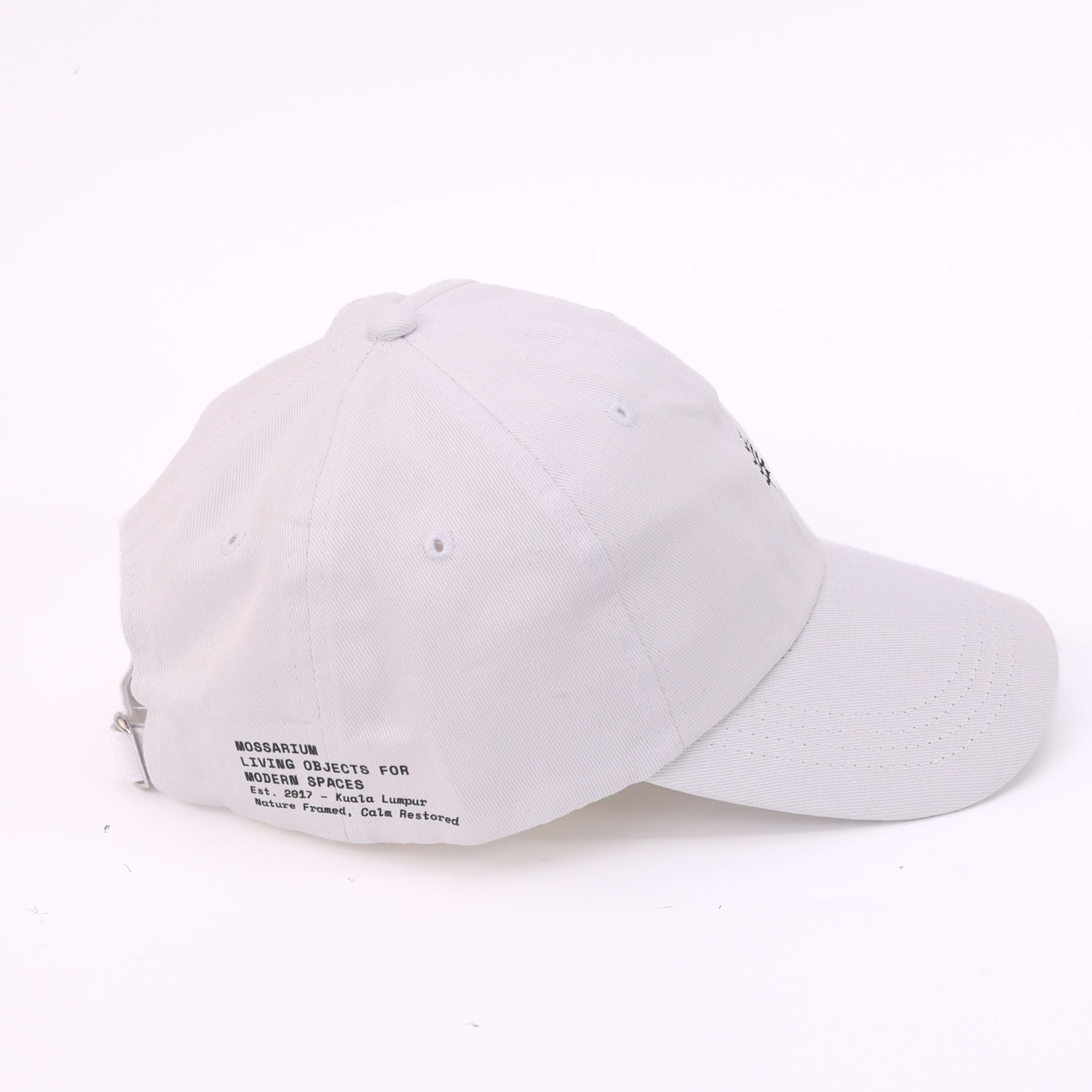 The Pure Leaf – Unisex White Cap with Leaf Embroidery | Mossarium