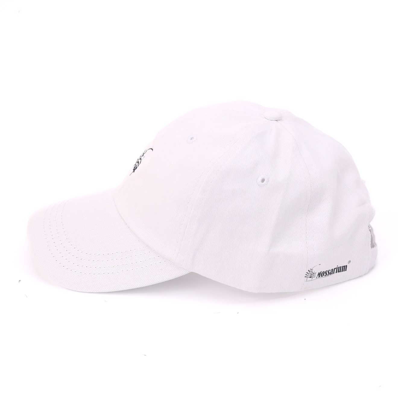 The Pure Leaf – Unisex White Cap with Leaf Embroidery | Mossarium